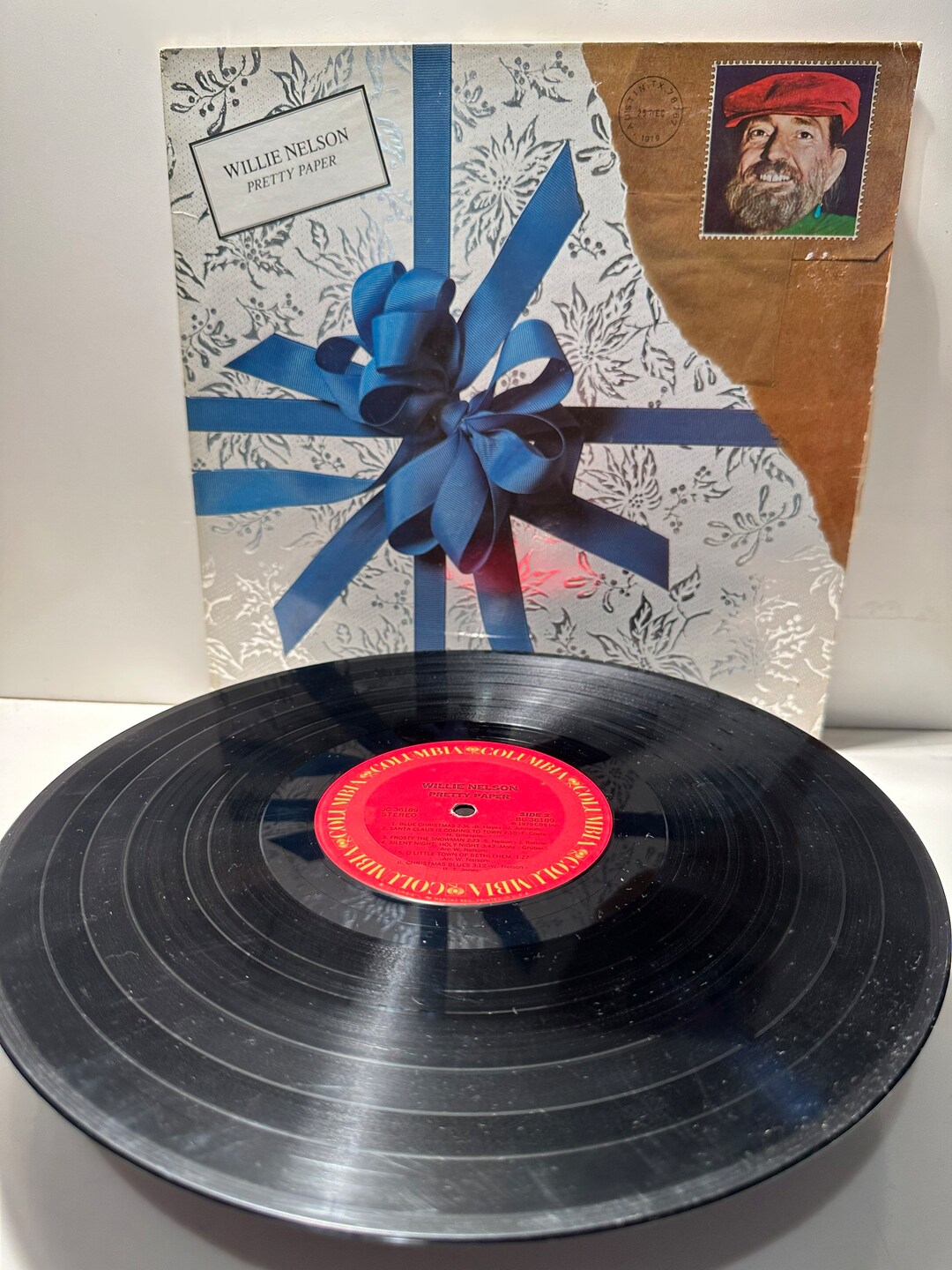 Willie Nelson - Pretty Paper Blue Christmas Jingle Bells 6189 Record ...