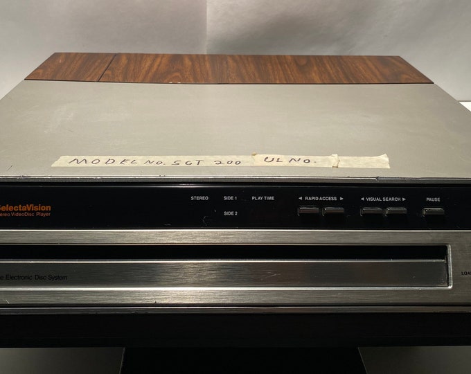 RCA Selectavision Video Disc Player - Model SGT 200 - Etsy