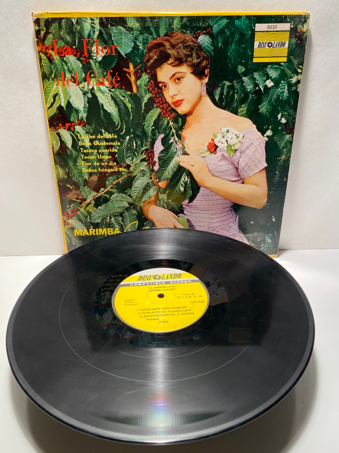 La Flor Del Café Marimba Gallito Bella Guatemala 8233 Record 1976 - Etsy