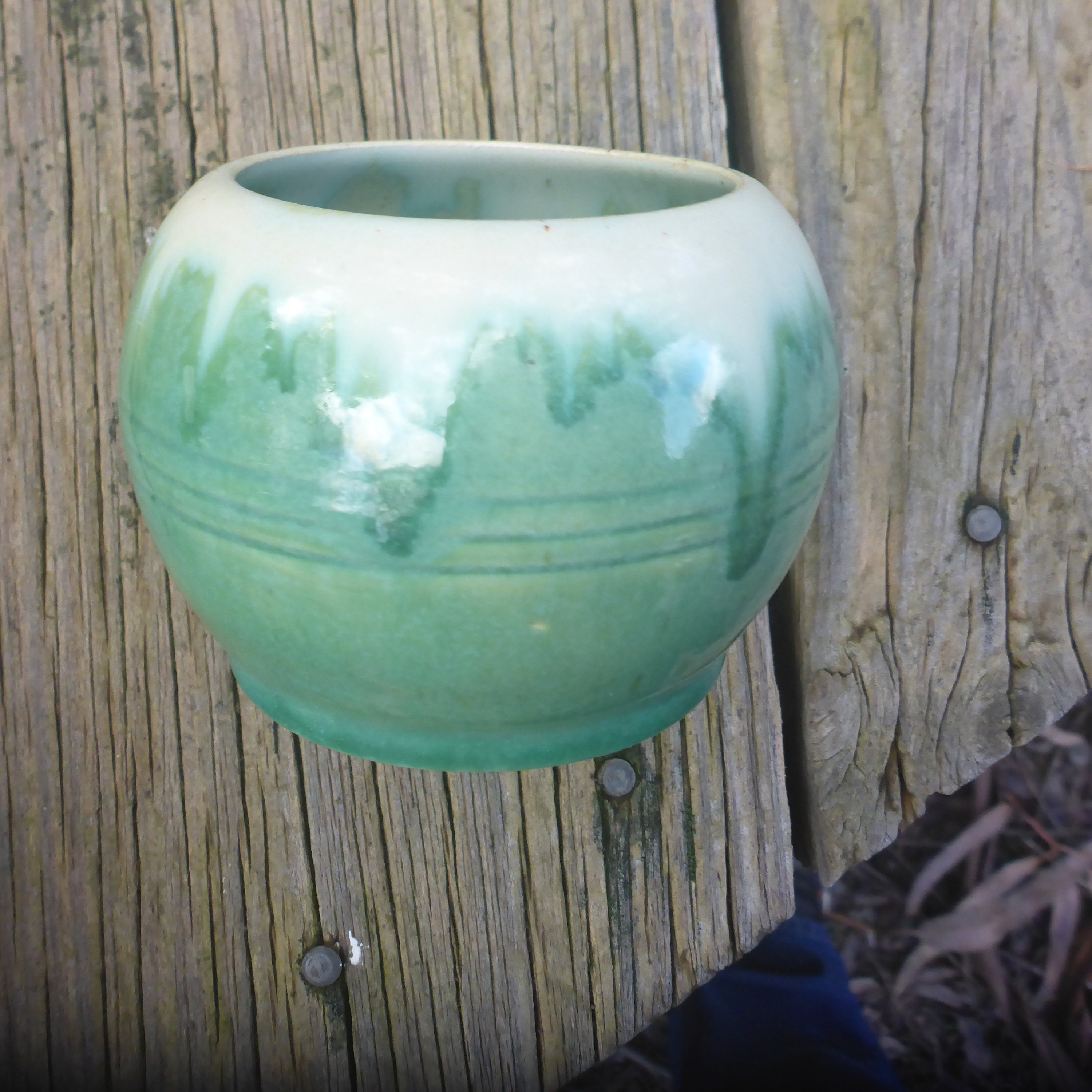 REMUED SQUAT Drip VASE Australian Pottery 8cm Sm Chip 30 Base Mark - Etsy