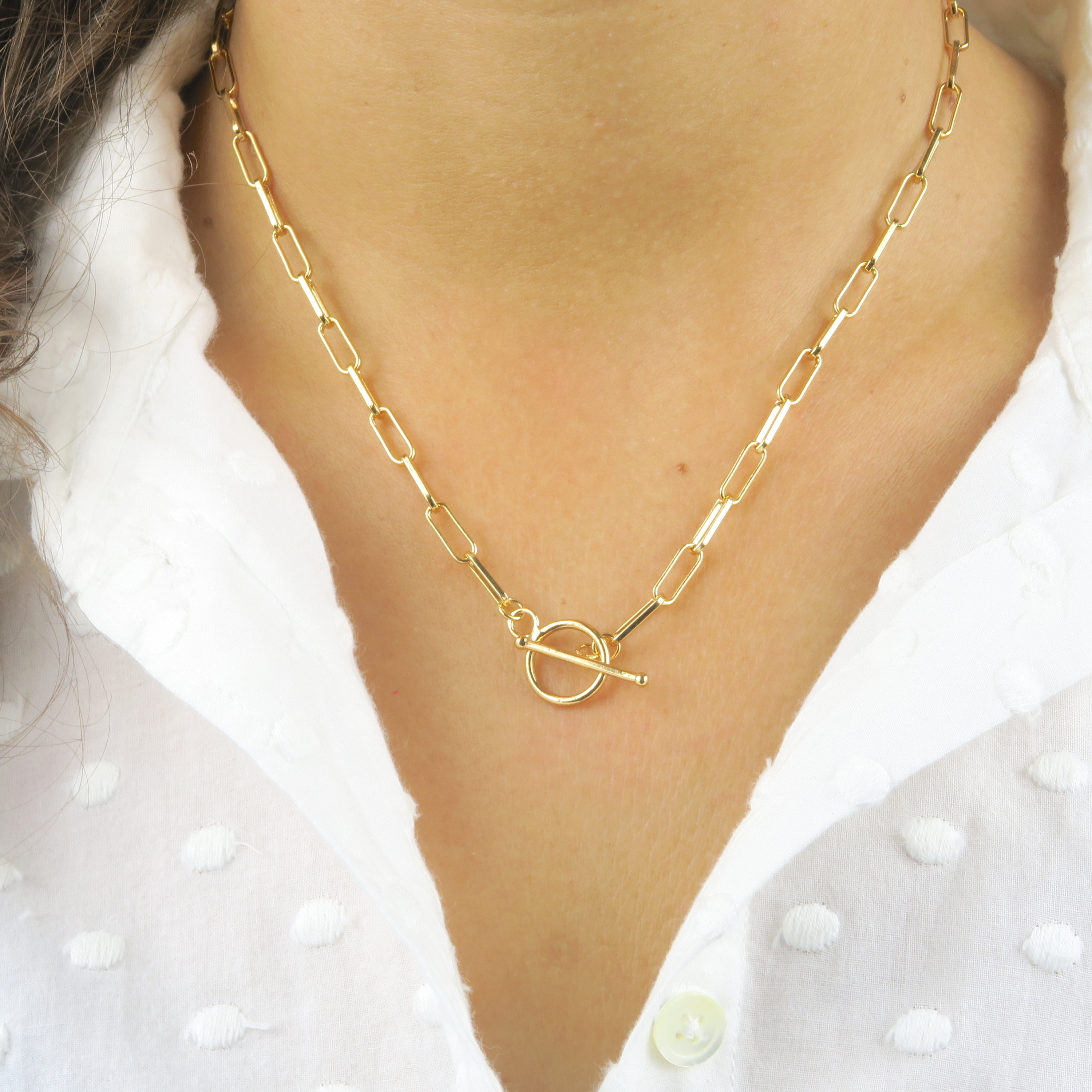 Large link chain big link necklace chain gold necklace with | Etsy