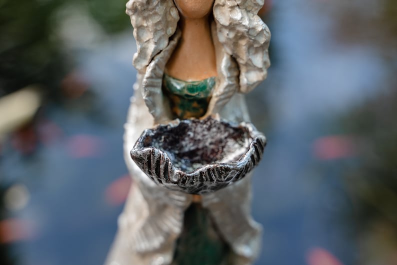 Sculpture Ceramic Goddess Moon Goddess Priestess Altar Figure Ritual ...