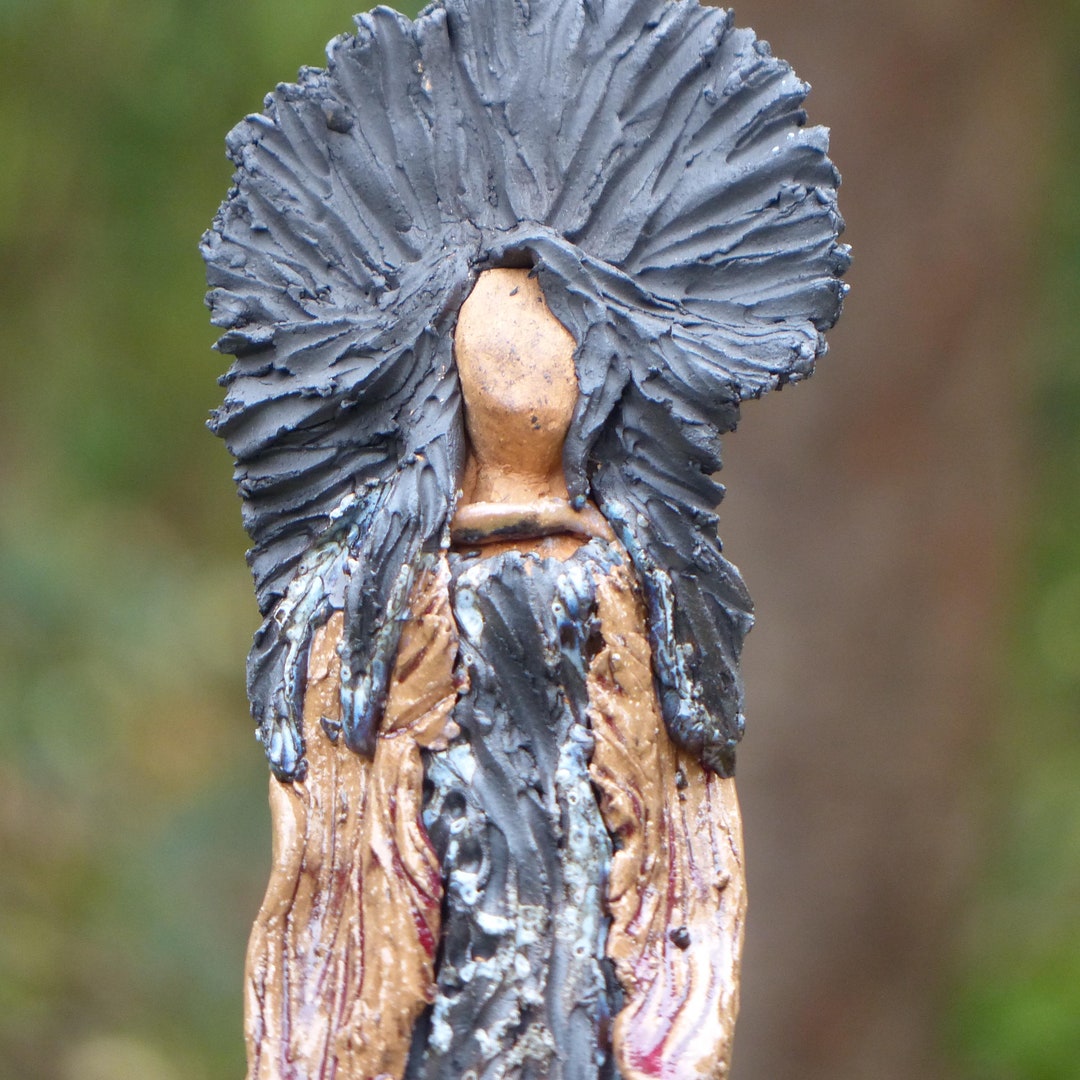 Sculpture Ceramic Goddess Altar Figurine Ritual Circle Wicca Paganart ...