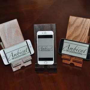 IPhone Stand, iPad Stand, Wood Stand, Wood Smartphone Stand, Wooden ...