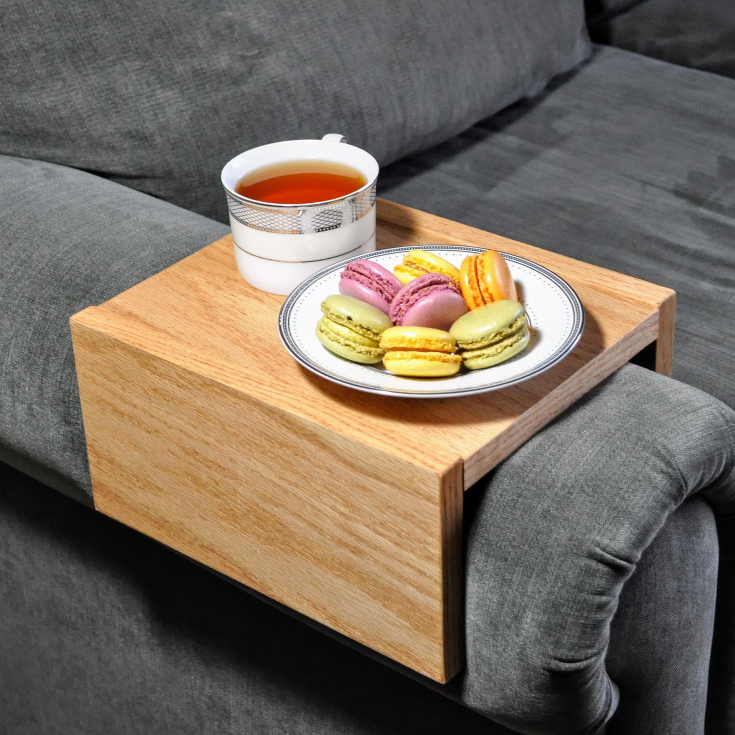Custom Armrest Table Couch Armrest Chair Caddy Wood Tray - Etsy