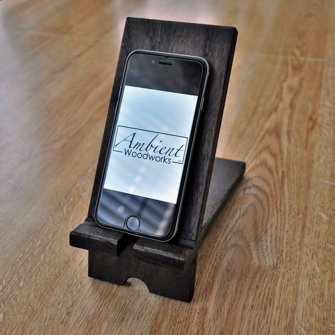 IPhone Stand, iPad Stand, Wood Stand, Wood Smartphone Stand, Wooden ...