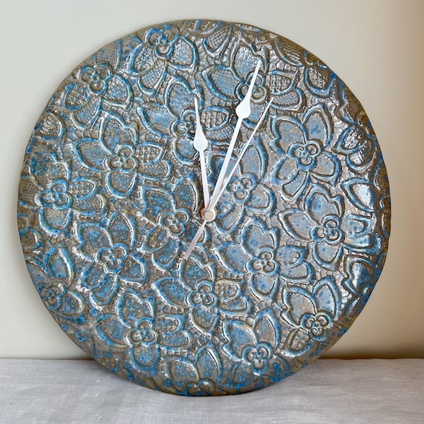 Blue Wall Clock - Etsy Australia