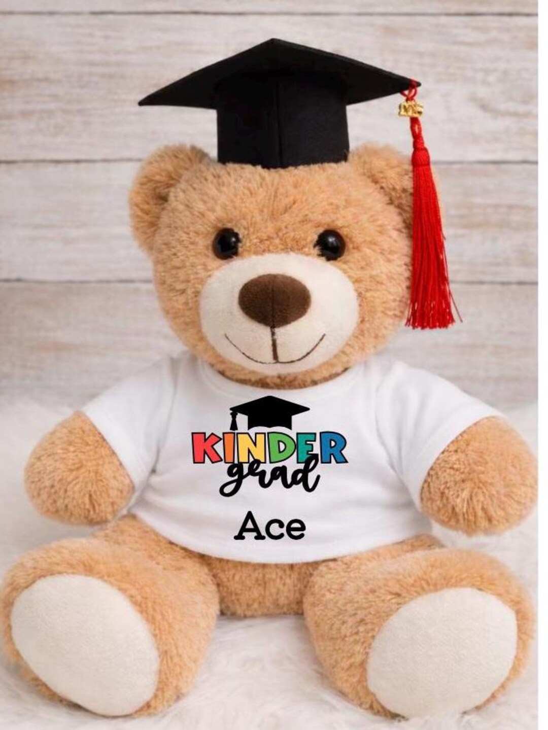 Personalized Kindergarten Graduation Teddy Bear, Custom Name Plush Toy ...
