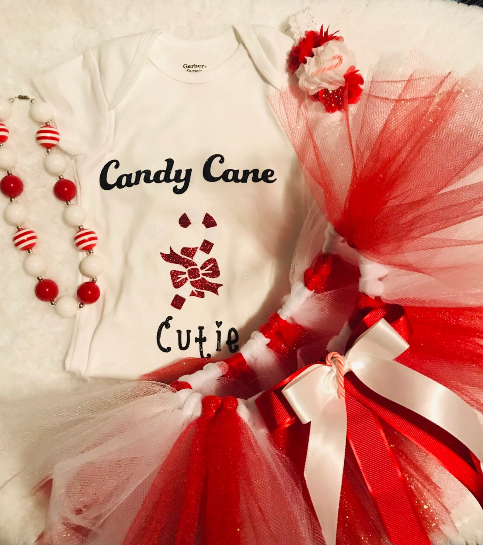 Candy Cane Tutu Outfit Christmas Outfit Baby Christmas - Etsy