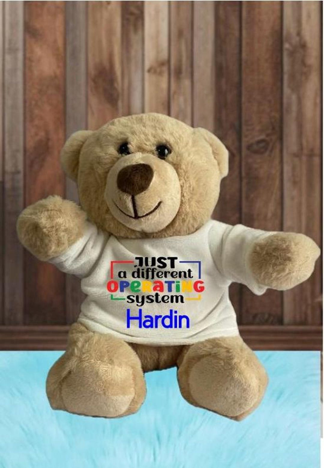 Autism Support Bear, Autism Awareness, Autism Gift, Personalized Autism ...