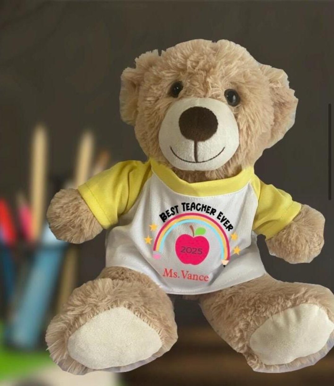 Personalized Teacher Teddy Bear: Appreciation Gift, Keepsake Bear - Etsy