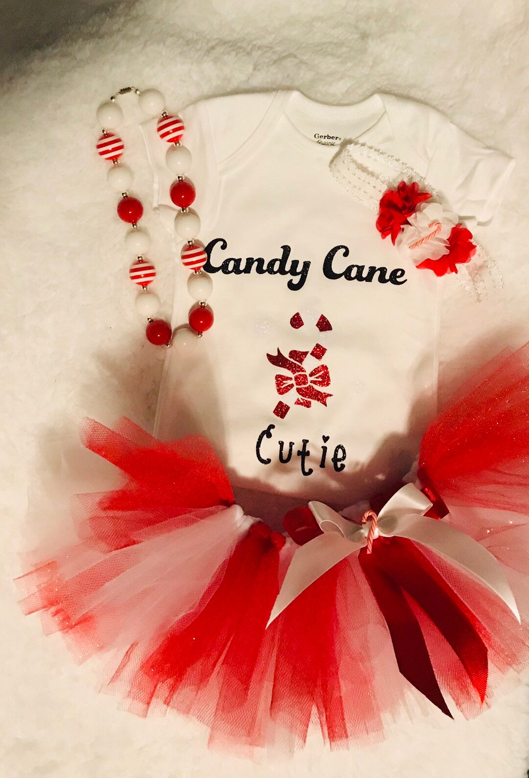 Candy Cane Tutu Outfit Christmas Outfit Baby Christmas - Etsy