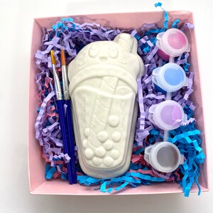 Boba Tea Favors, Boba Tea Paint Kit, Boba Tea Birthday Party, Bubble ...