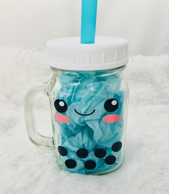 Boba Tea Mug With Lid and Straw Boba Tea Gift Boba Tea Cup - Etsy