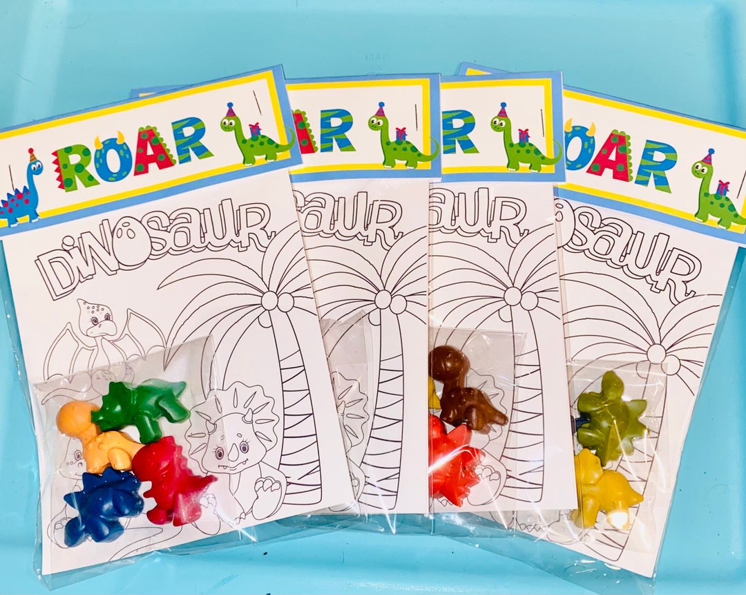 Dinosaur Party Favors, Dinosaur Crayons, Crayon Party Favors, Dinosaur ...