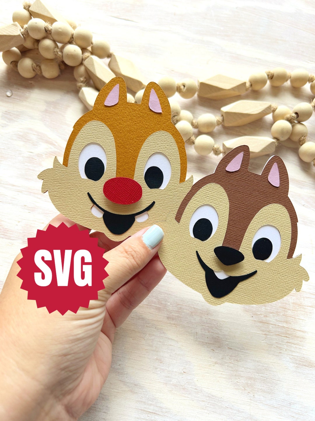 Chip and Dale SVG - Digital Cut File for Cricut Silhouette Glowforge - Etsy