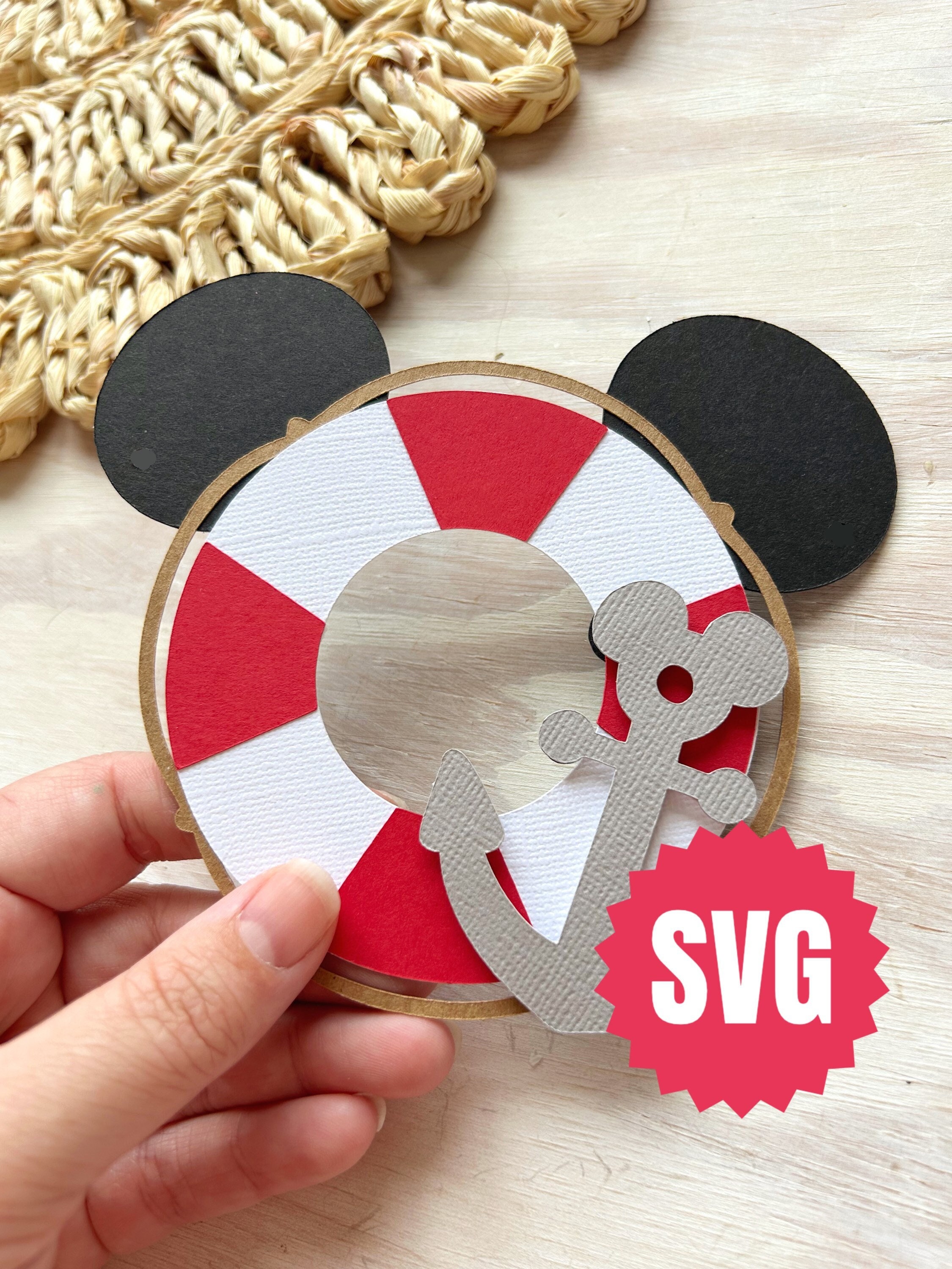 Mickey Life Preserver - Cruise SVG - Cricut - Silhouette - Etsy