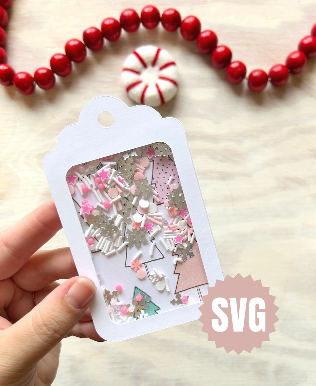 Shaker Gift Tag SVG - Cut File for Cricut Silhouette Glowforge - Etsy