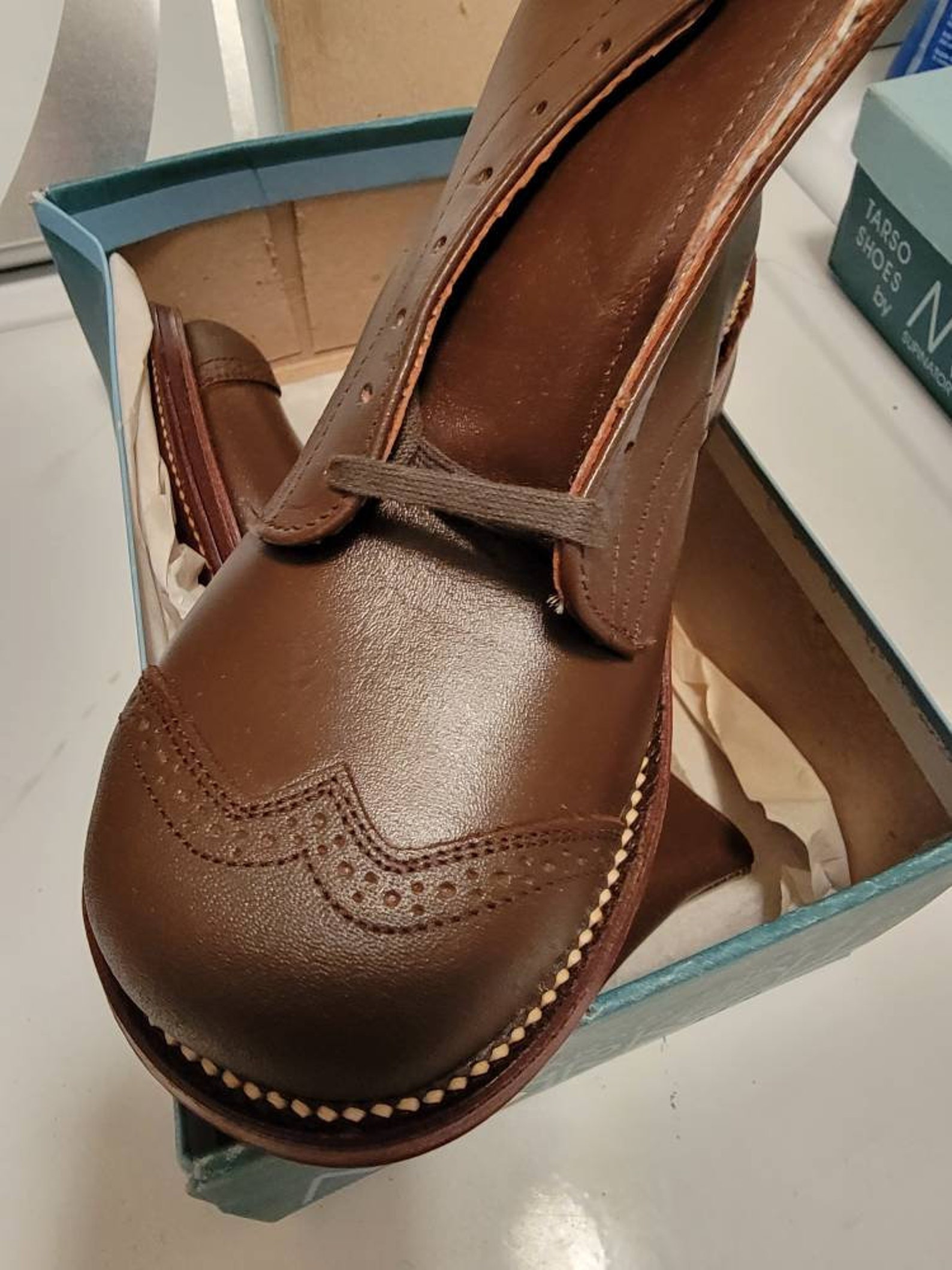 Markell Tarso Corrective Ortho Kids Shoes Brown High Top Wing Tipped - Etsy