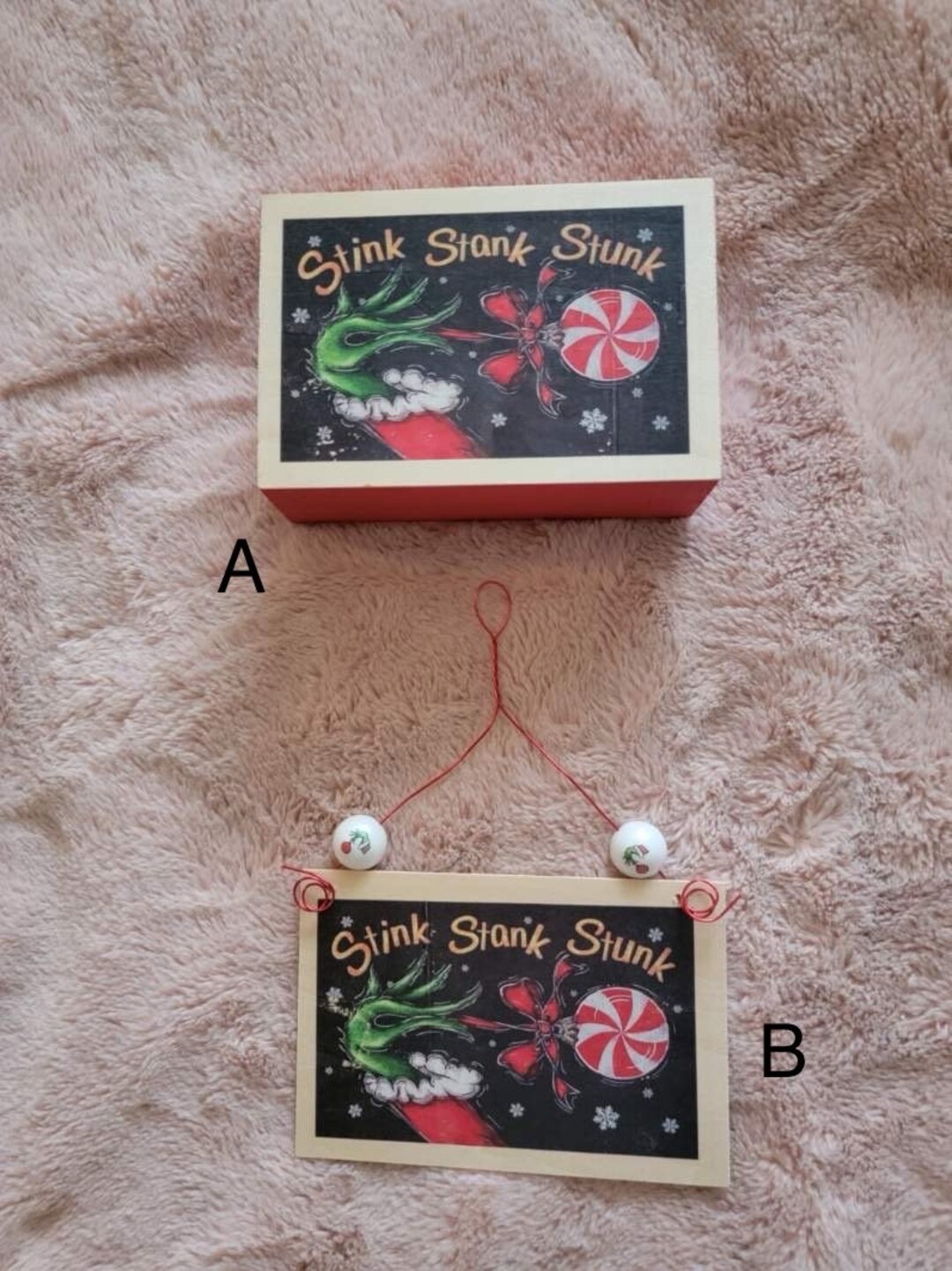 Stink Stank Stunk Grinch Sign Christmas Handmade Distressed - Etsy