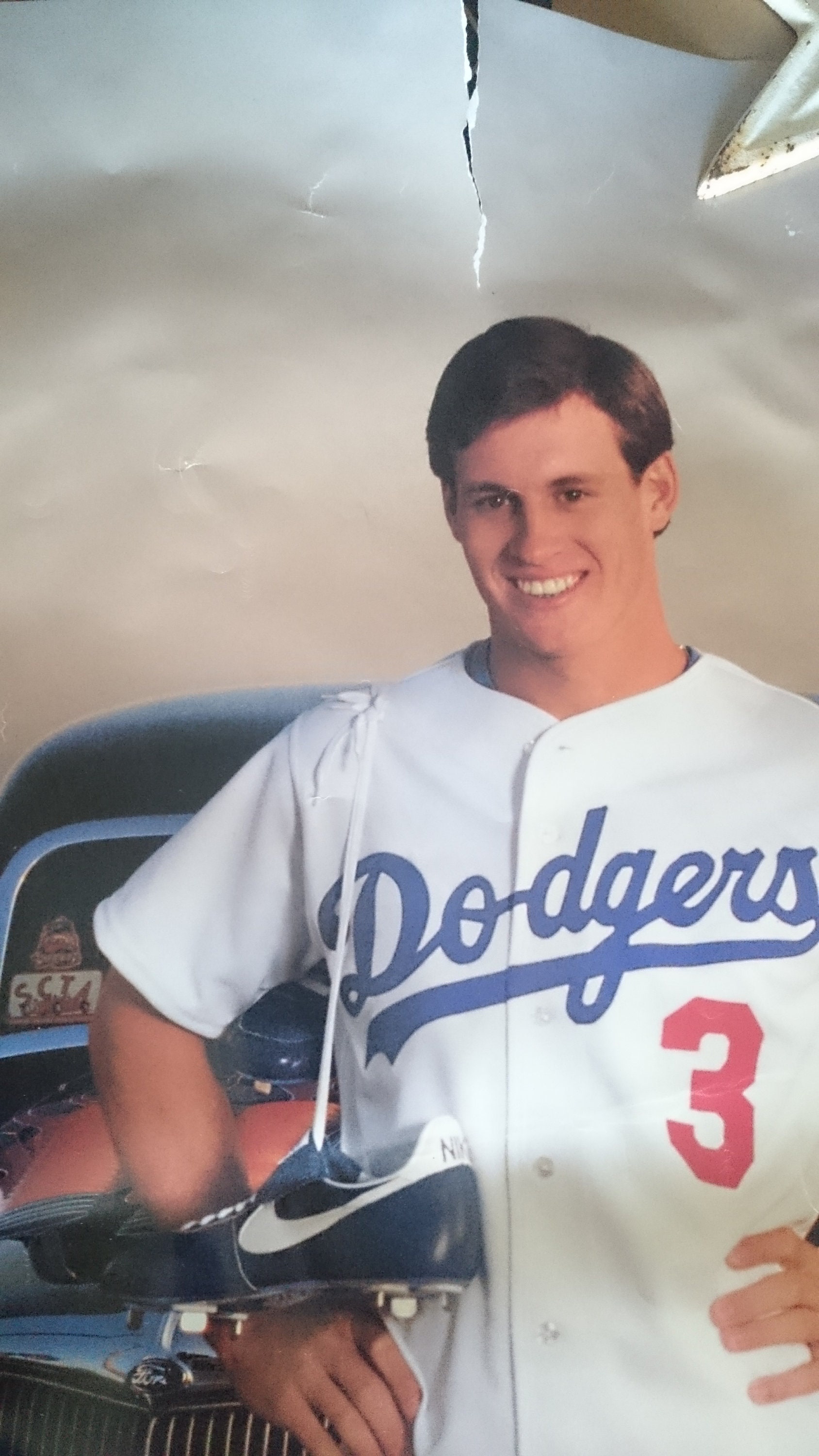 Vintage Nike Poster Steve Sax Dodger Kid Poster That is Original ...