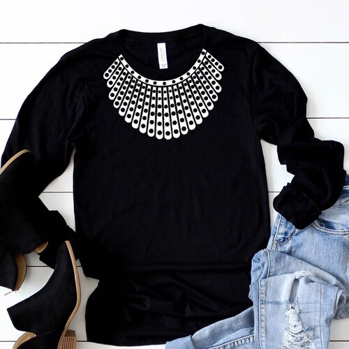 Ruth Bader Ginsburg Shirt Rbg Jabot Collar T Shirt - Etsy