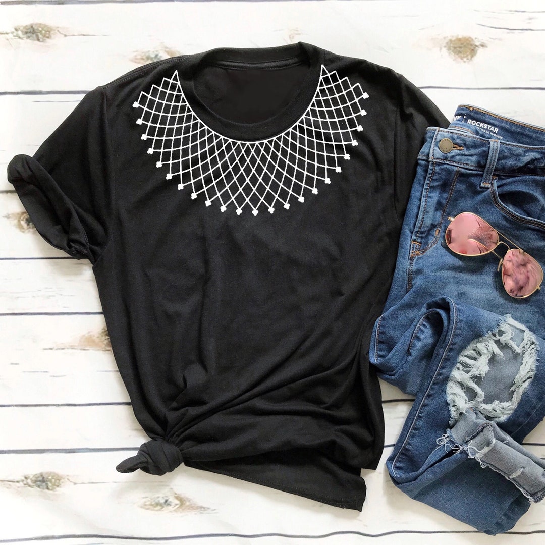 Ruth Bader Ginsburg Shirt , Rbg , Jabot Collar T Shirt , Mothers Day ...