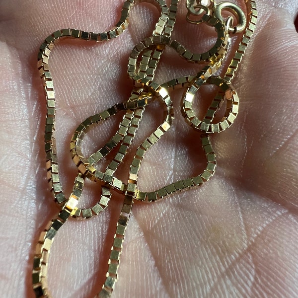 9k Gold Cuban Link Necklace - Etsy