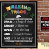 Printable WALKING TACOS Sign, Instant Download, 8x10, Digital PDF ...