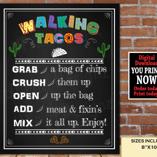 Taco Bar Sign - Etsy