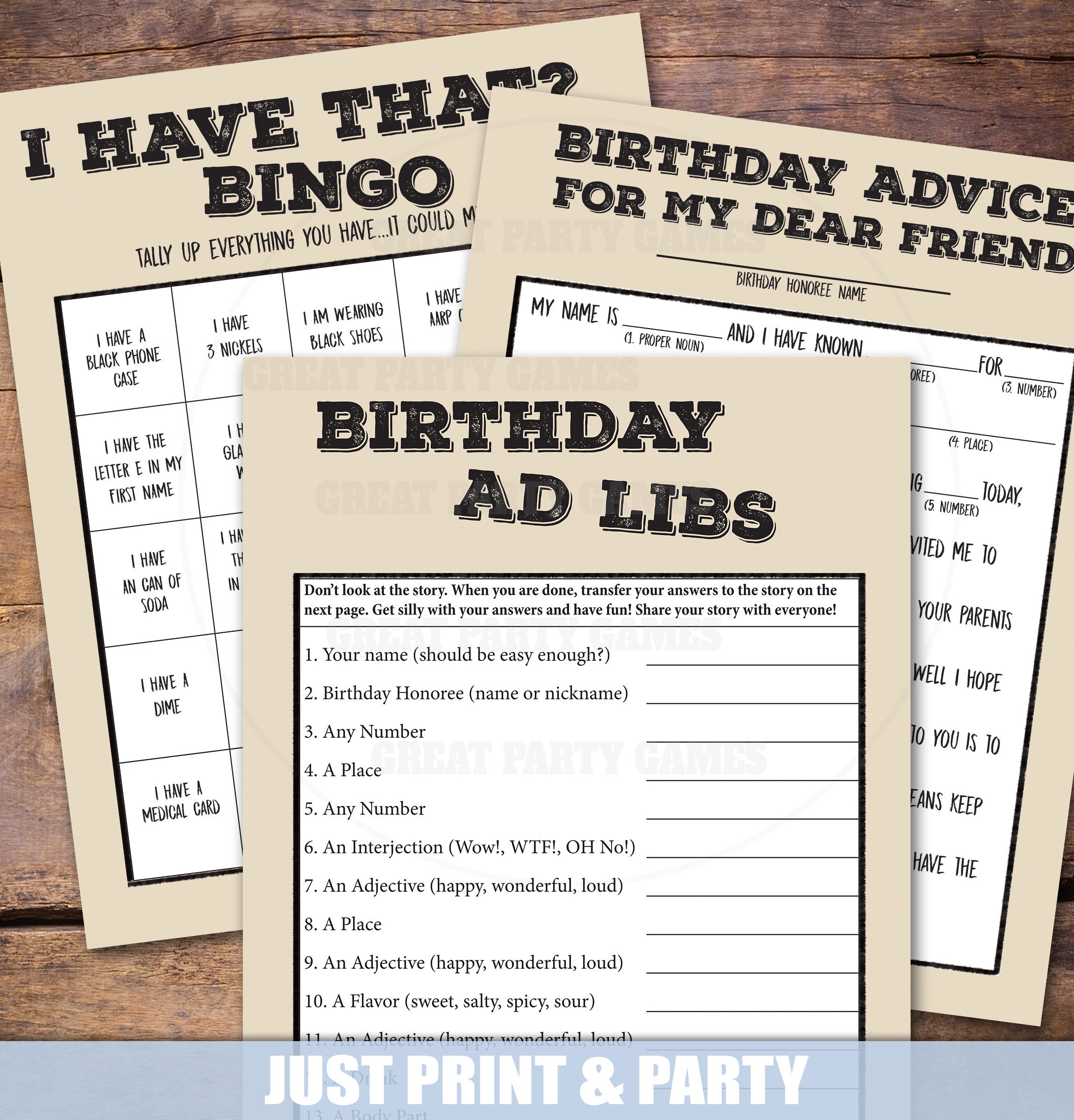 1952 Birthday Party Games, 70th Party Trivia Games, Born in 1952 Trivia ...