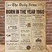 1960 Birthday NEWSPAPER Poster 1960 Facts for Adult Birthday AUTHENTIC ...
