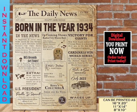 Newspaper Poster Board