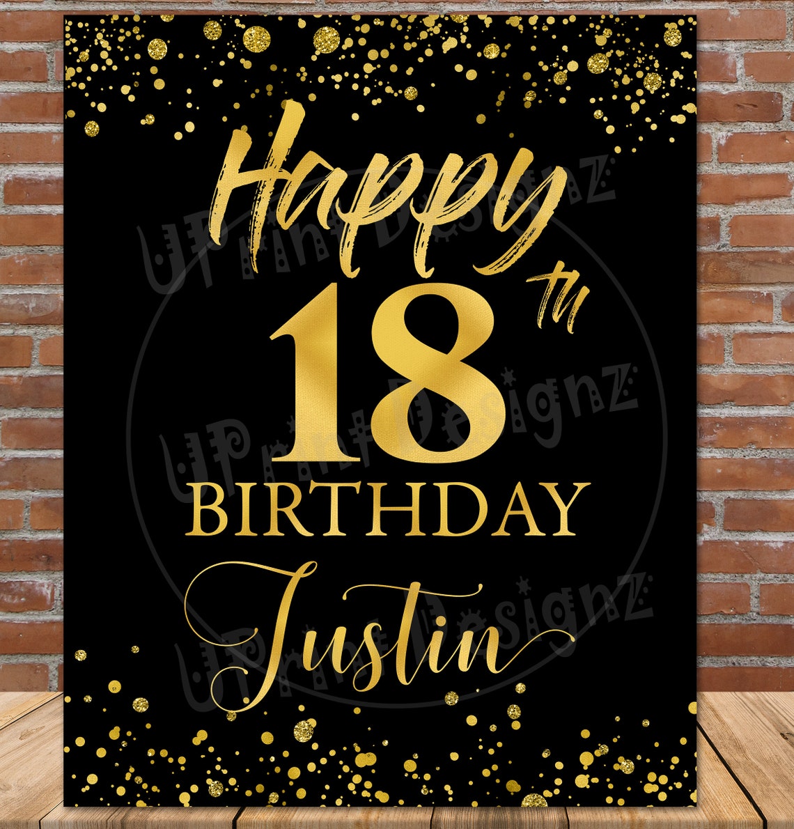 18th Birthday Poster Personalized 18th Birthday Sign 18th | Etsy