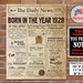 1928 Birthday NEWSPAPER Style Printable Poster With 1928 Birthday Facts ...