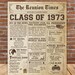 1973 Class Reunion NEWSPAPER Poster 50th Class Reunion - Etsy Canada