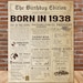 1938 Birthday NEWSPAPER Style Poster, Party Decoration With 1938 ...
