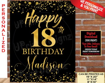 18th Birthday Sign | Etsy