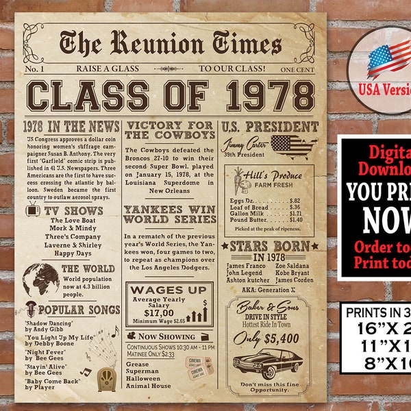 Class Reunion Decorations - Etsy