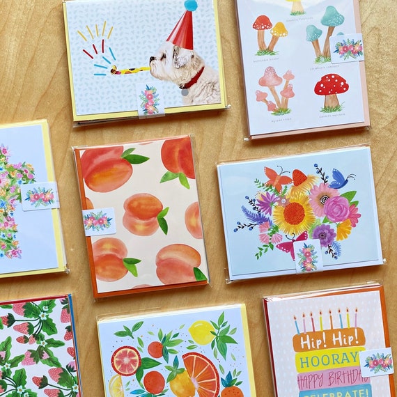 Greeting Card Variety Pack Set of 6 Birthday Wild Card - Etsy