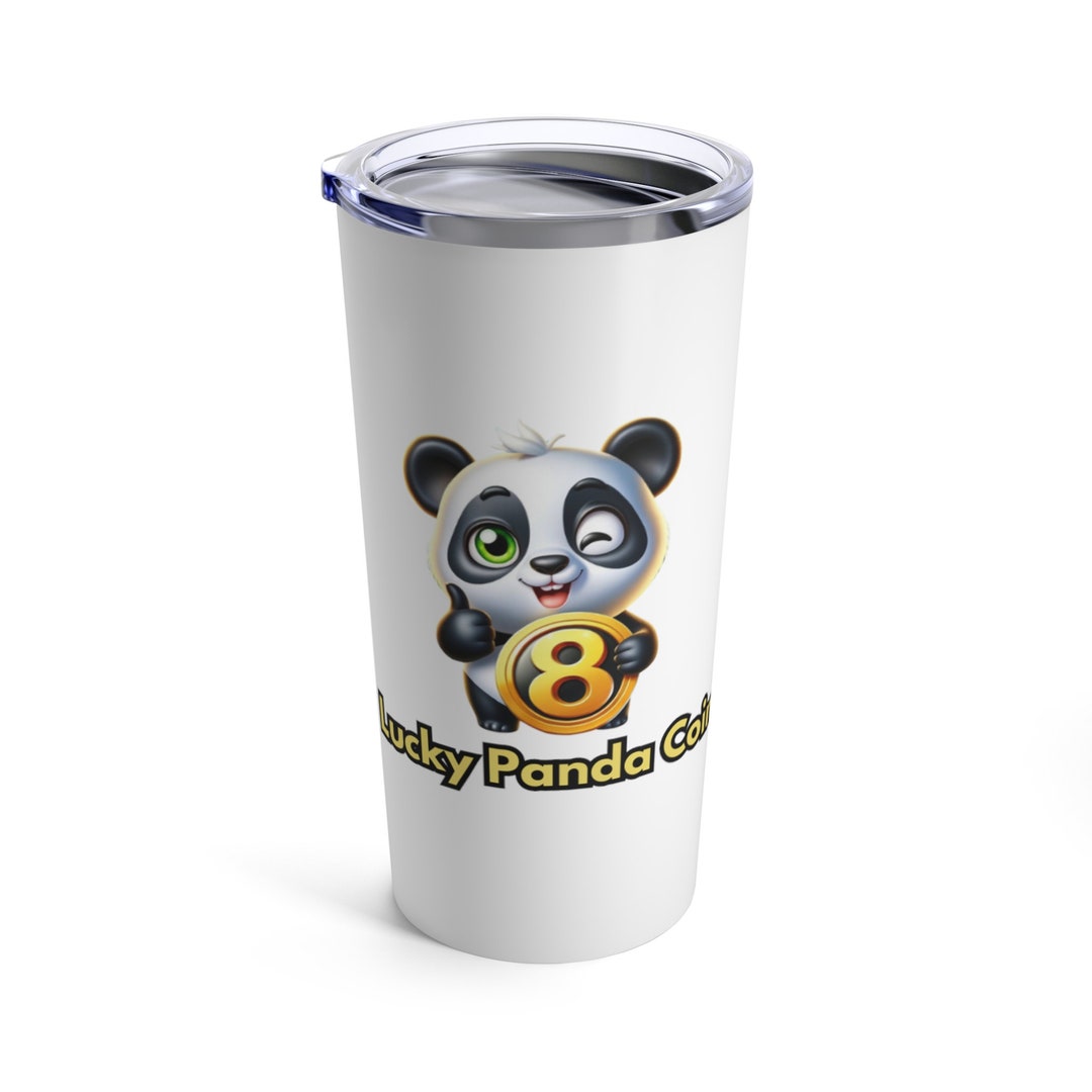 Lucky Panda Coin Tumbler 20oz - Etsy