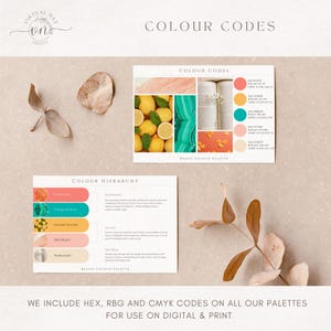 Brand Colour Palette in Tropical Sunset | Summer Brand Color Palette ...