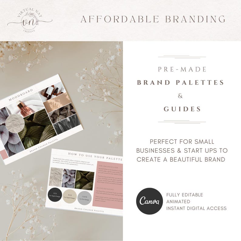 Brand Colour Palette in Minimalist Chic | Monotone Color Palette With ...