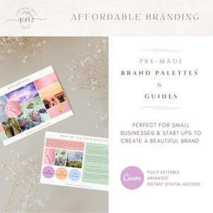 Brand Colour Palette in Pastel Dreams | Gentle Floral Brand Color ...