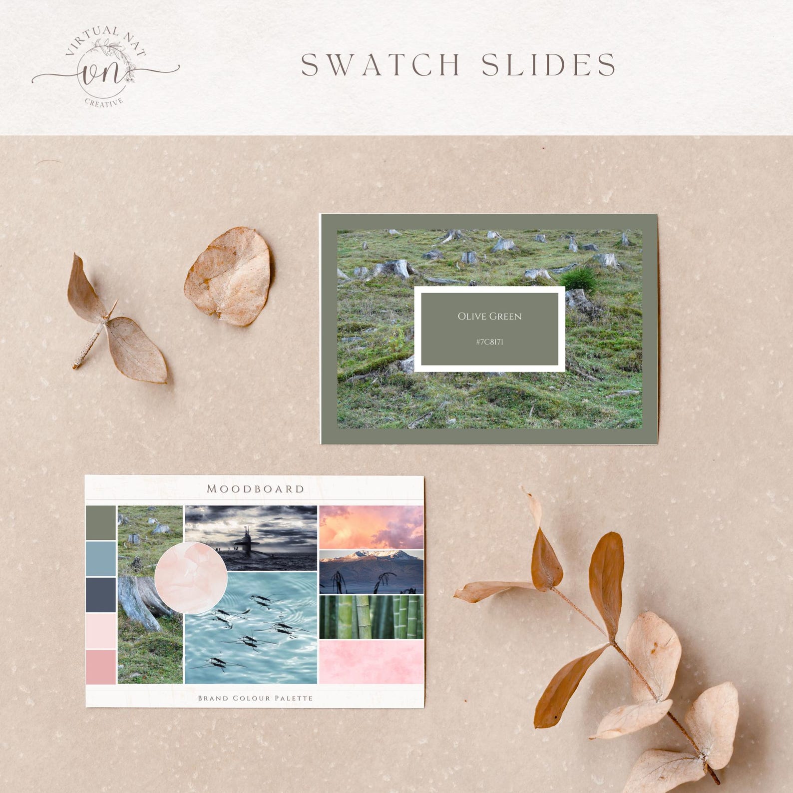 Brand Colour Palette in Verdant Bloom | Botanical Brand Color Palette ...