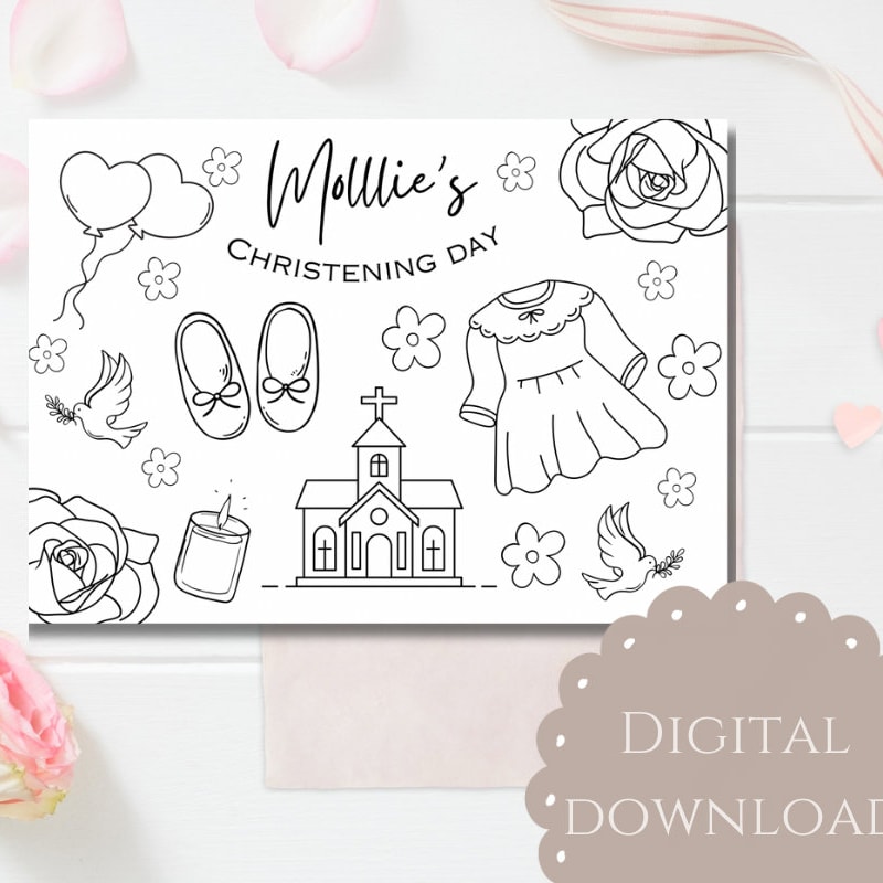 Baptism Activity Favors - Etsy UK