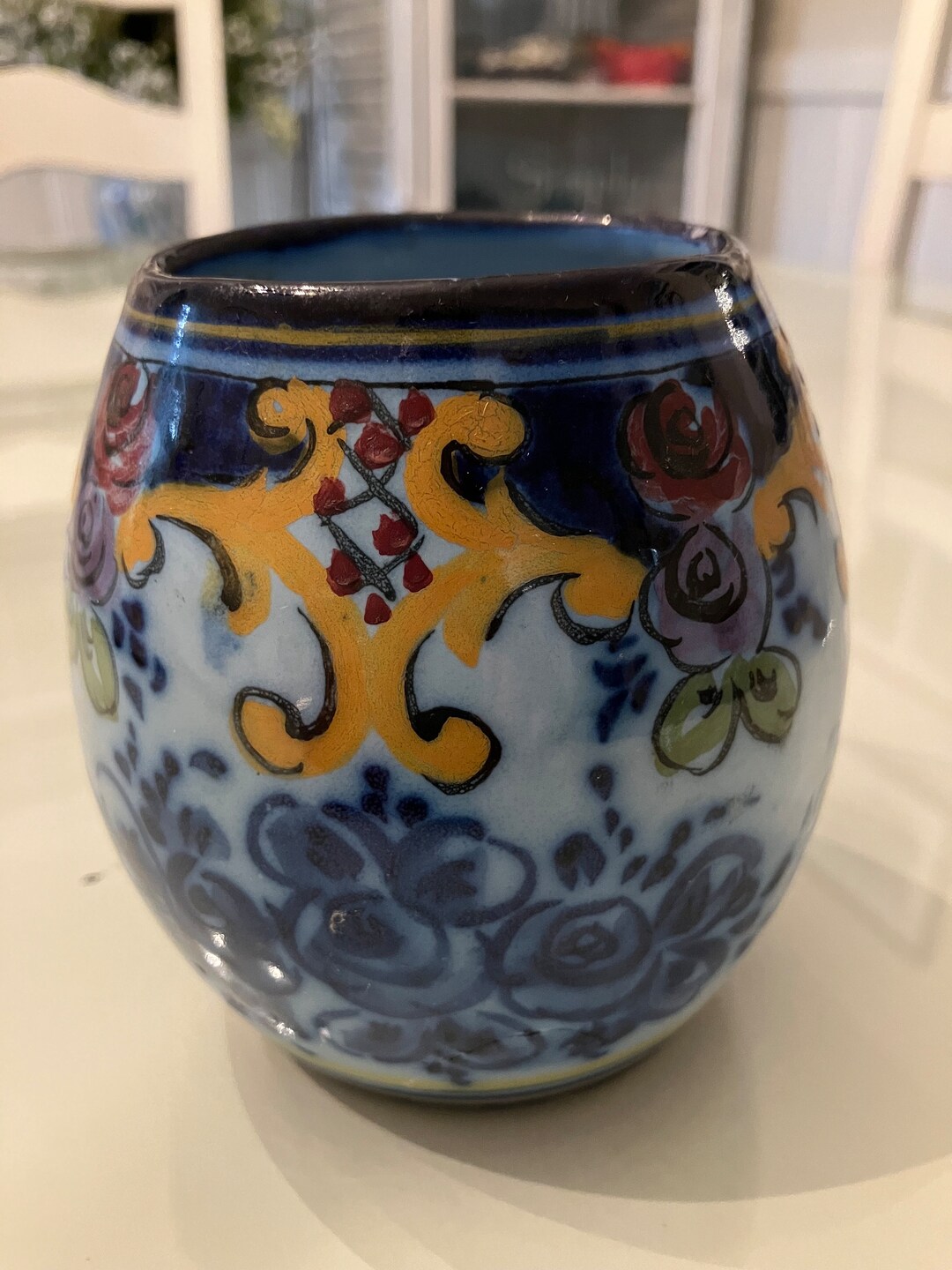 Handpainted Portugese Vase - Etsy