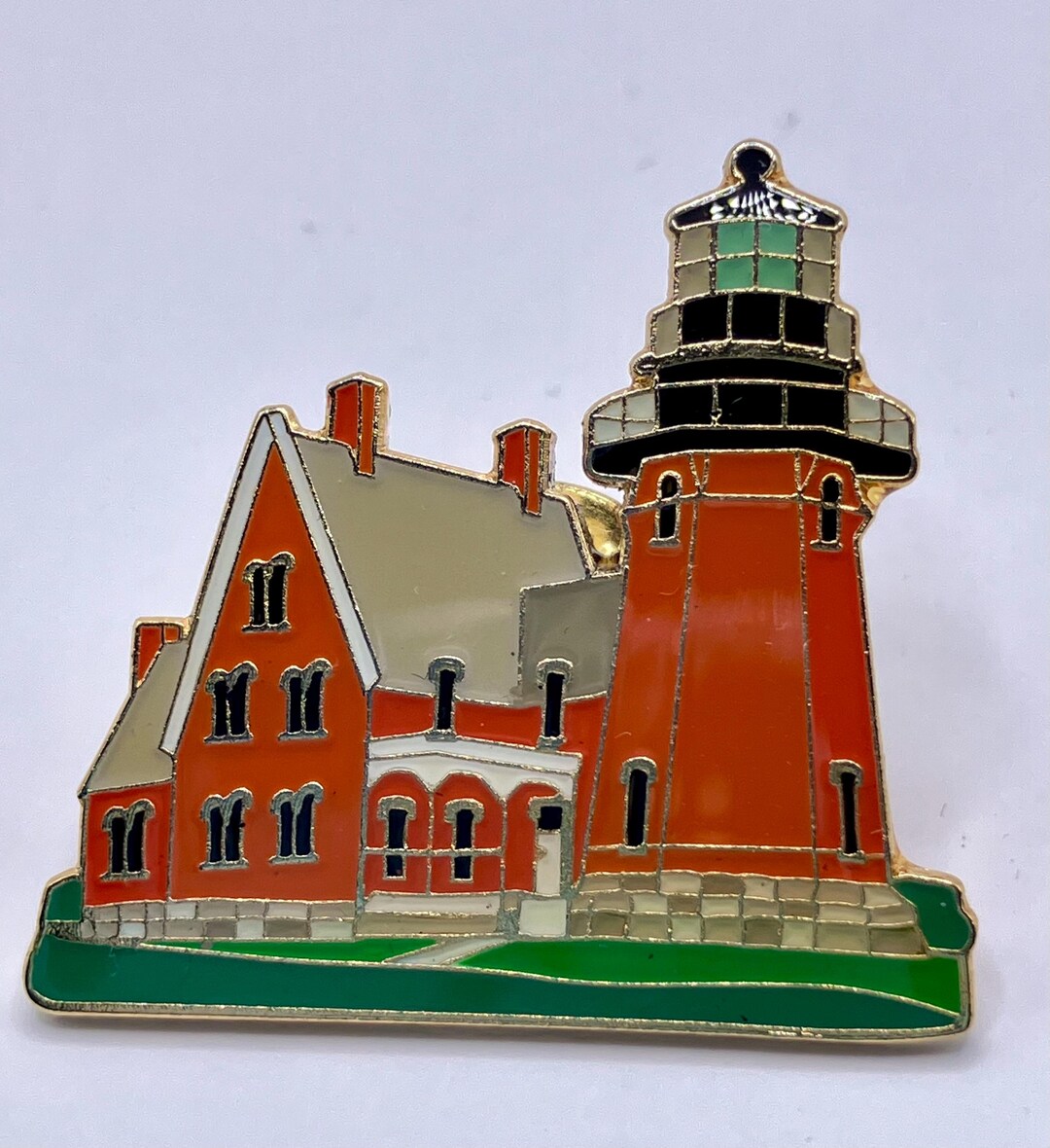Lighthouse Pin Block Island - Etsy