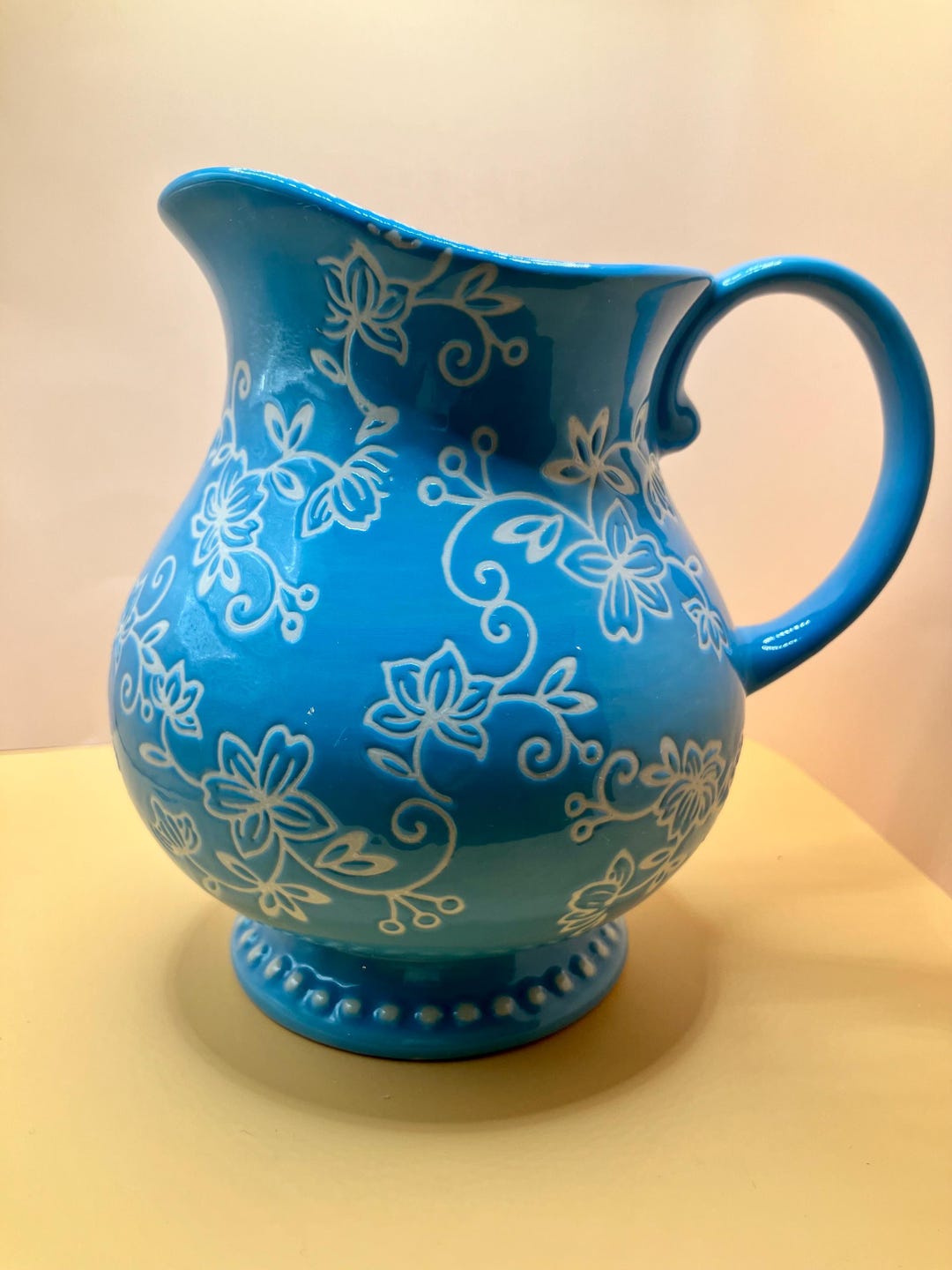Temptations Floral Lace Pitcher - Etsy