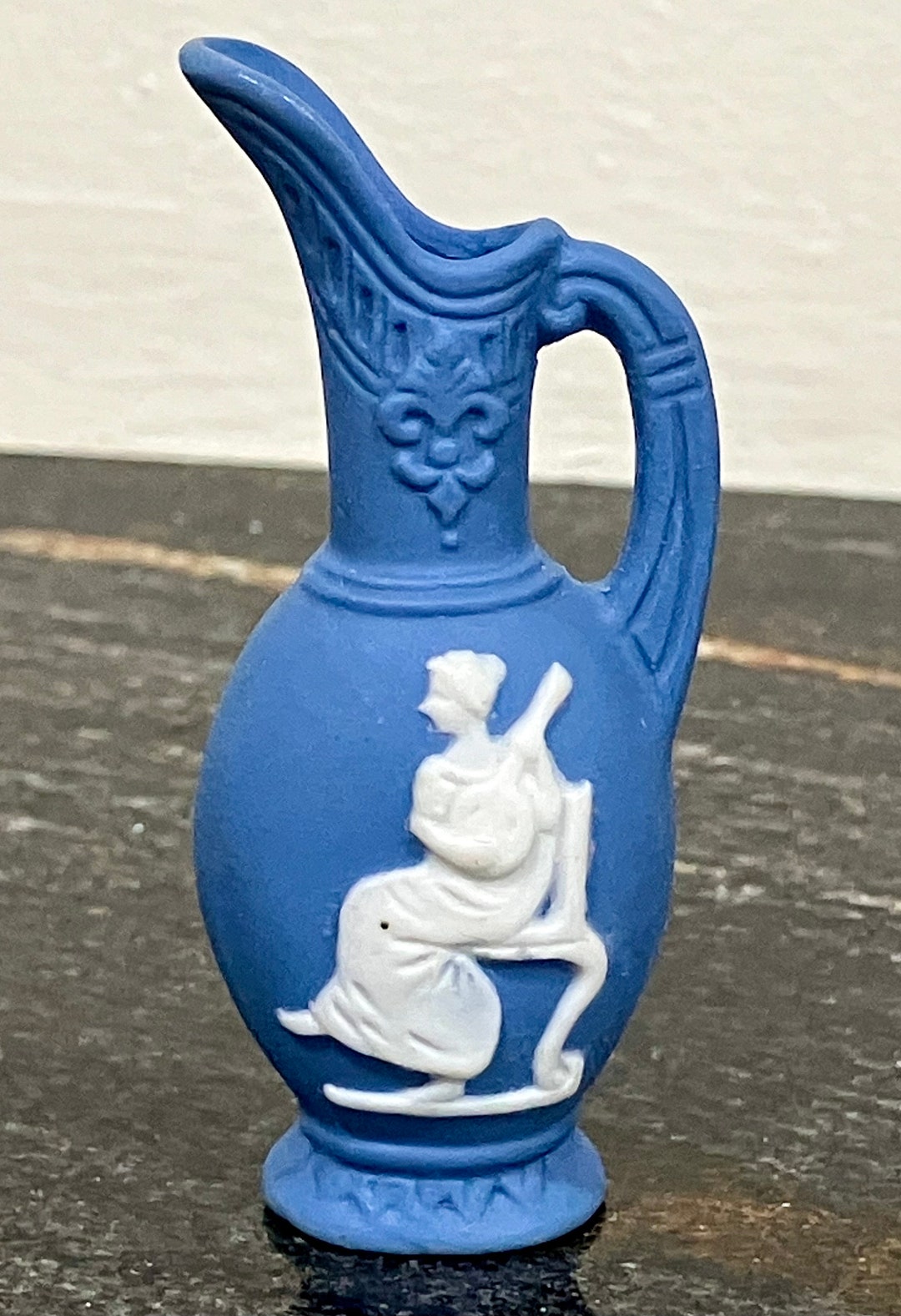 Miniature Blue Japanese Pitcher - Etsy